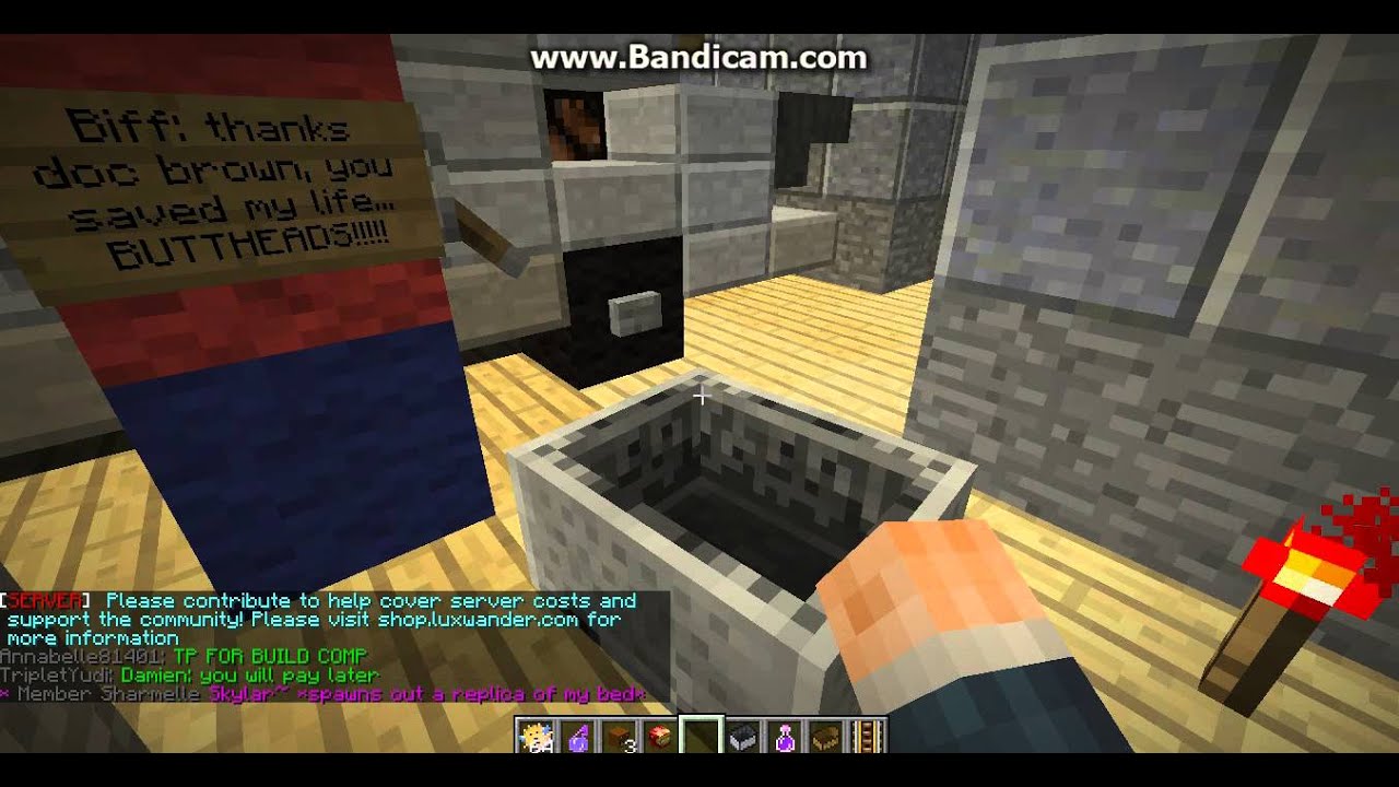 Minecraft Back to the Future The Ride - YouTube