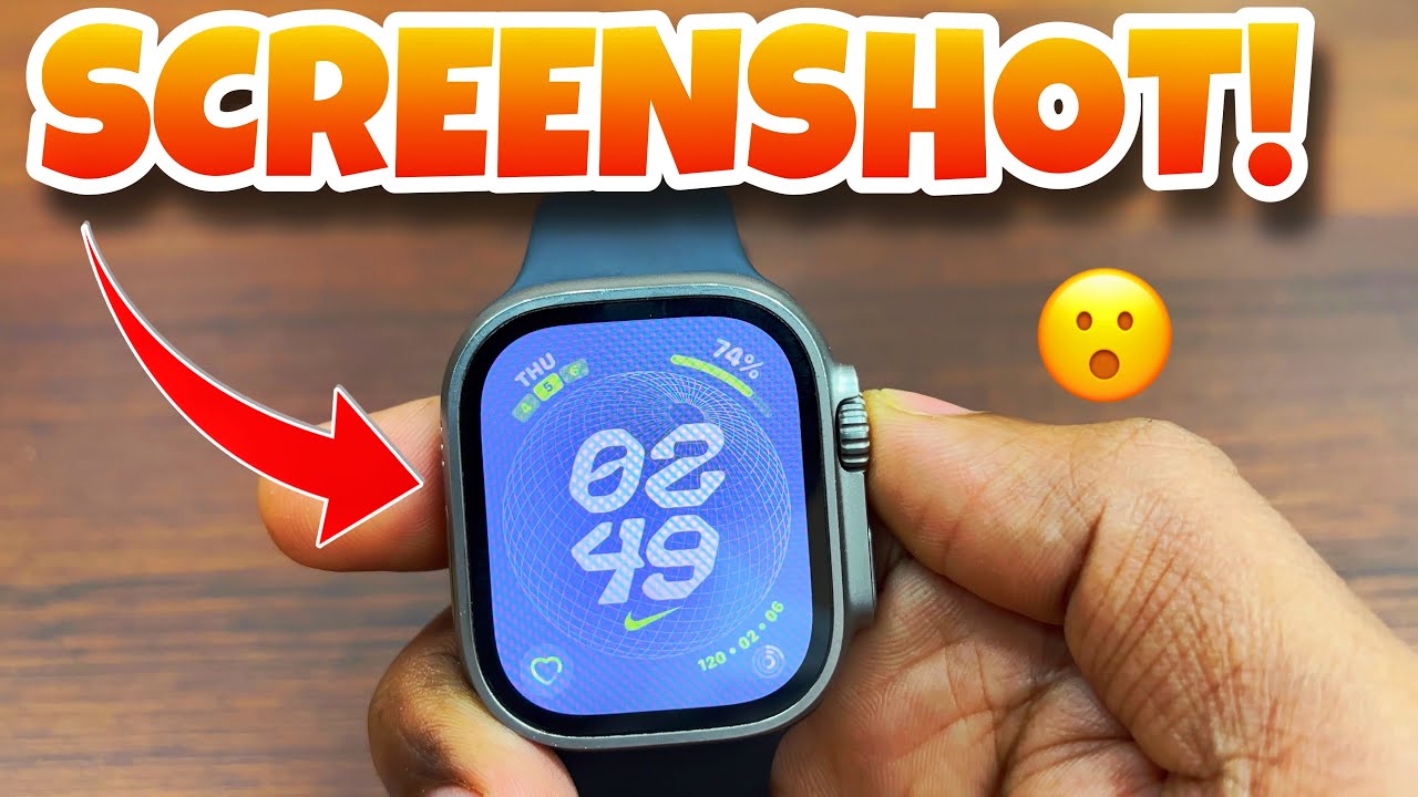 How To Take Screenshot On Apple Watch Ultra | Apple Watch Screenshot ...