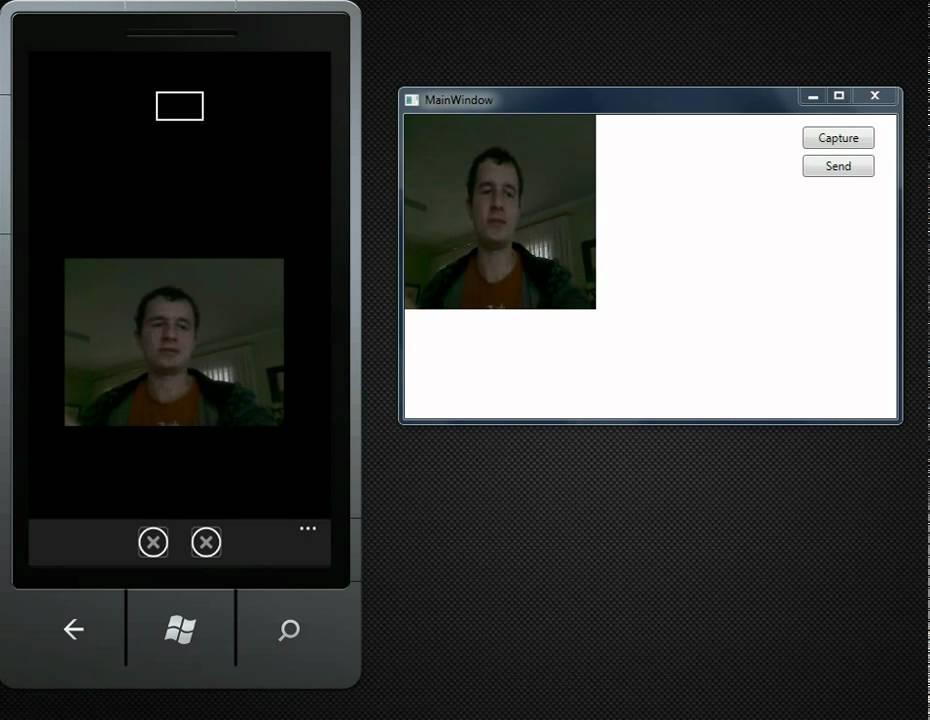 Webcam on Windows Phone 7 - YouTube