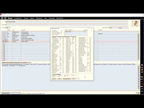 MasterCook Recipe Nutritional Analysis - YouTube