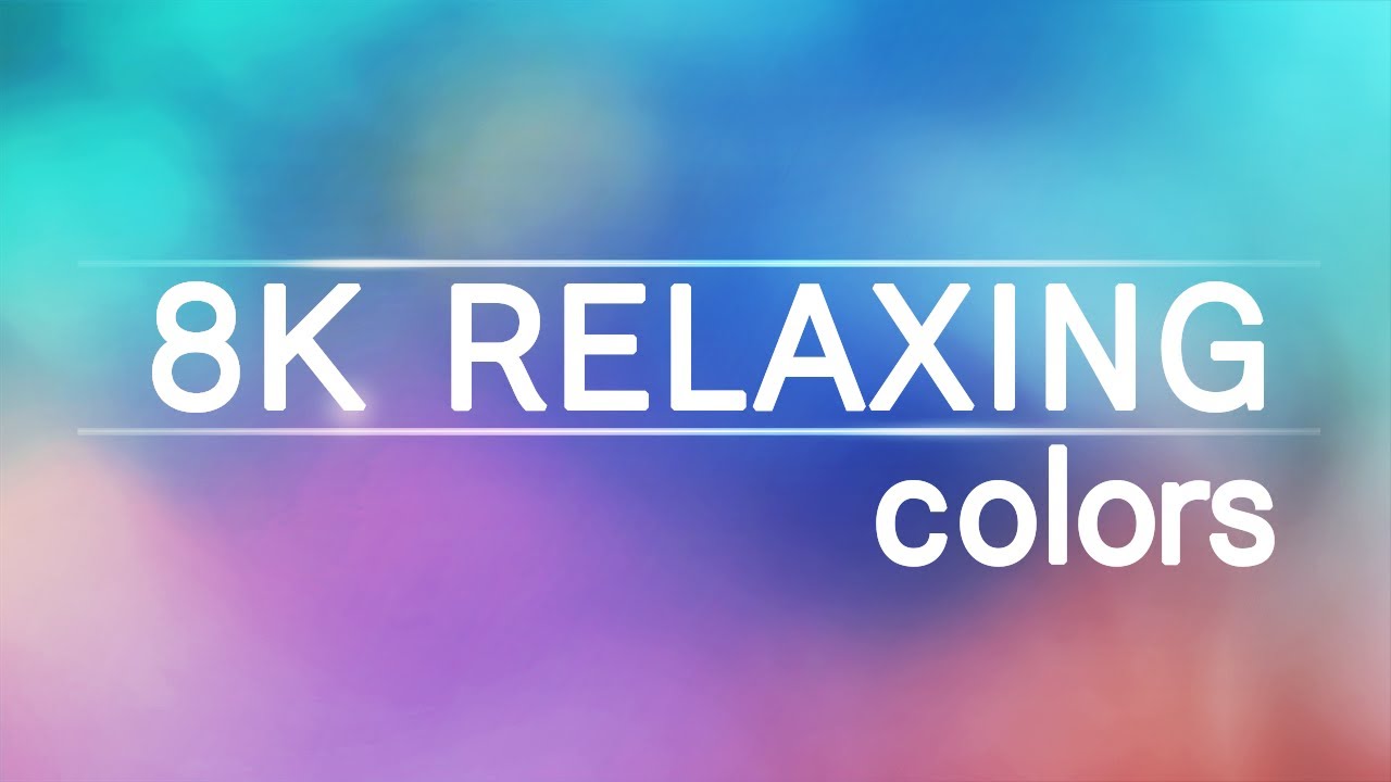 【8K】 RELAXING COLORS - Beautiful Deep Color Gradients - Slow Changing ...