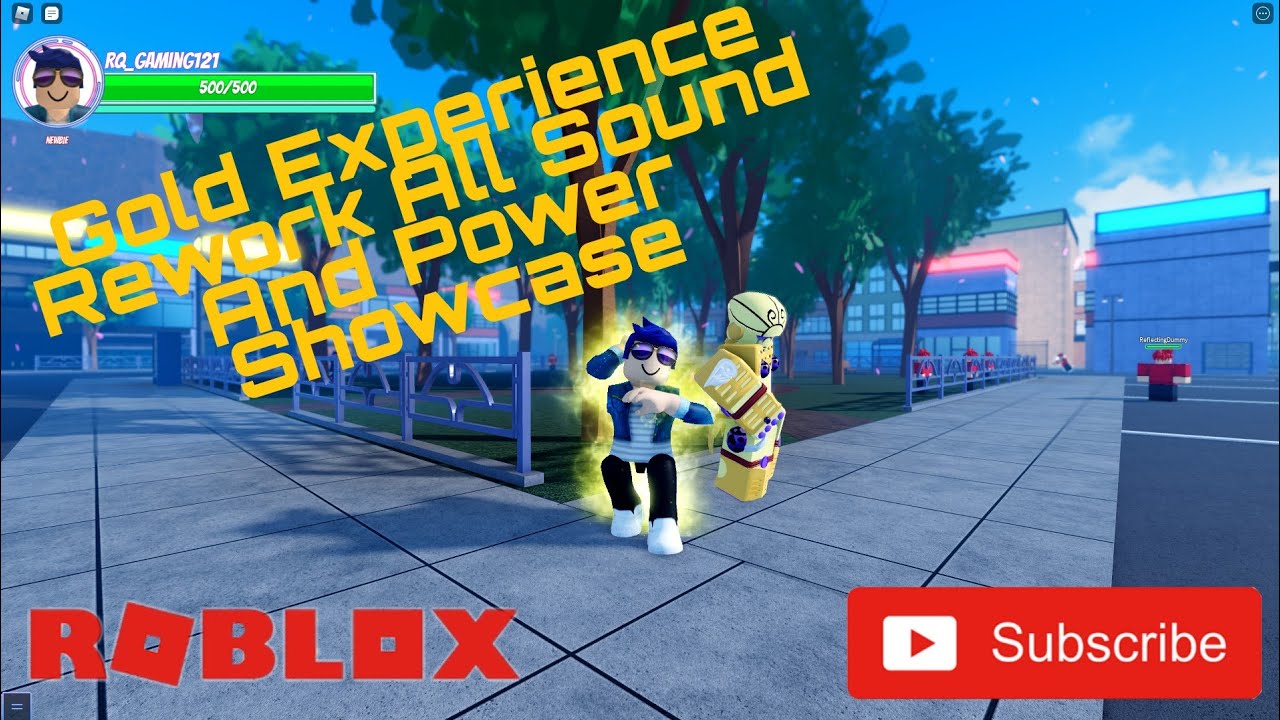Gold Experience Rework Showcase - A Universal Time Roblox #roblox # ...