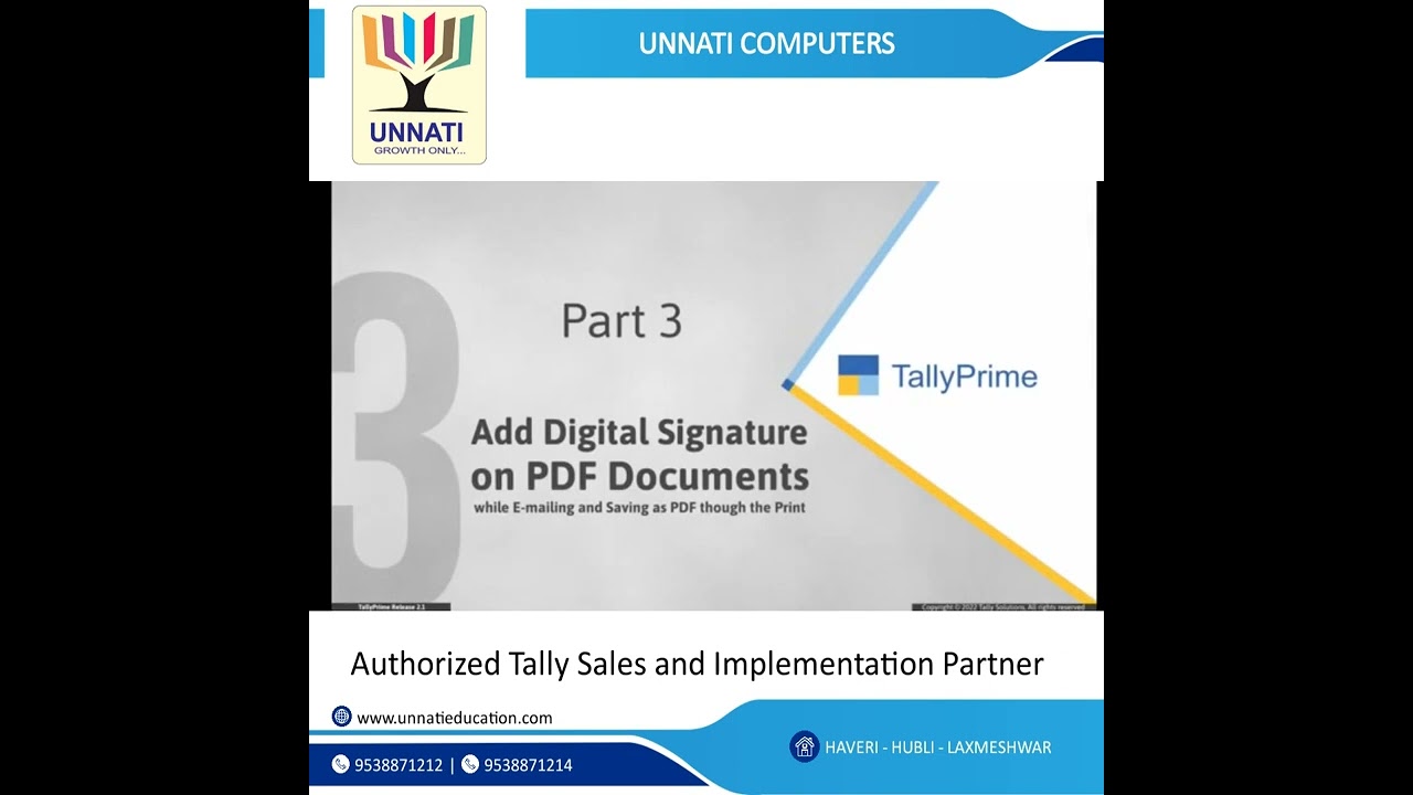 Digital Signature In Tally Prime Pdf YouTube Digital Signature In Tally Prime Pdf YouTube