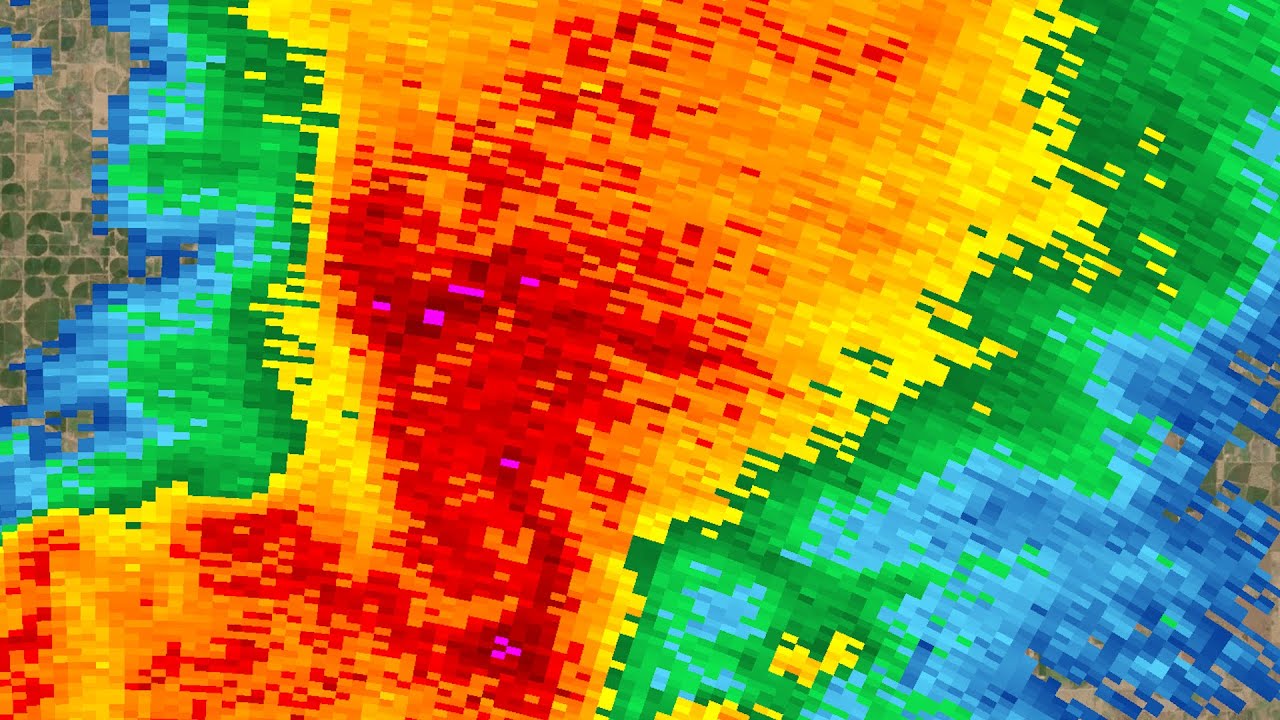 2019 Plainview, Texas Supercell Radar Loop - YouTube