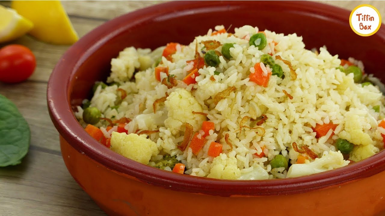 Vegetable Pulao - Quick and easy veg Biryani recipe for Kids Tiffin Box ...