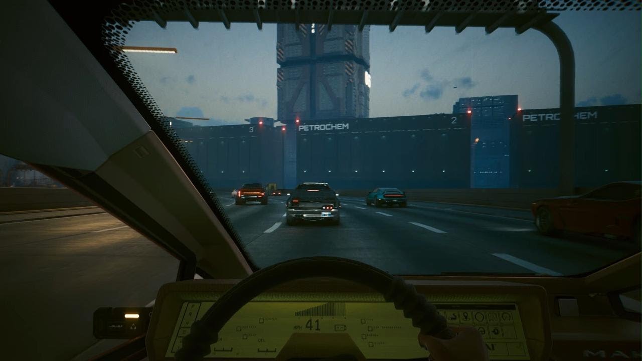 Cyberpunk (EVENING/NIGHT) FREEWAY DRIVE - YouTube