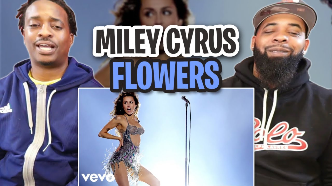 TRE-TV REACTS TO - Miley Cyrus - Flowers (LIVE at the 66th Grammys ...