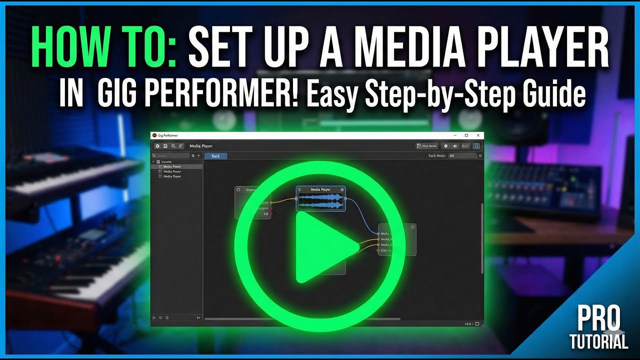 Setup a Media Player in Gig Performer is easy - YouTube