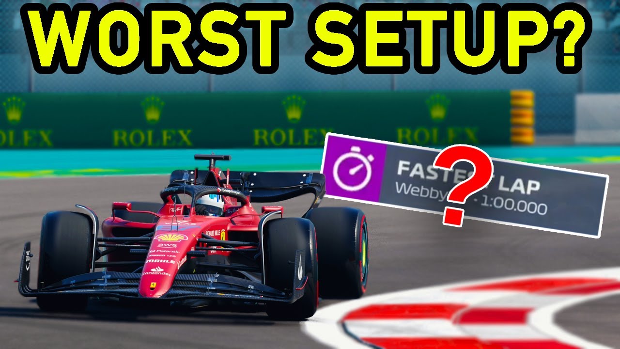 How Slow Is The WORST Possible Setup In F1 22..? - YouTube