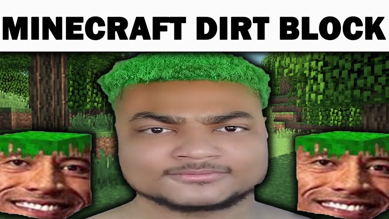 I DON'T LOOK LIKE A MINECRAFT DIRT BLOCK!!! - YouTube