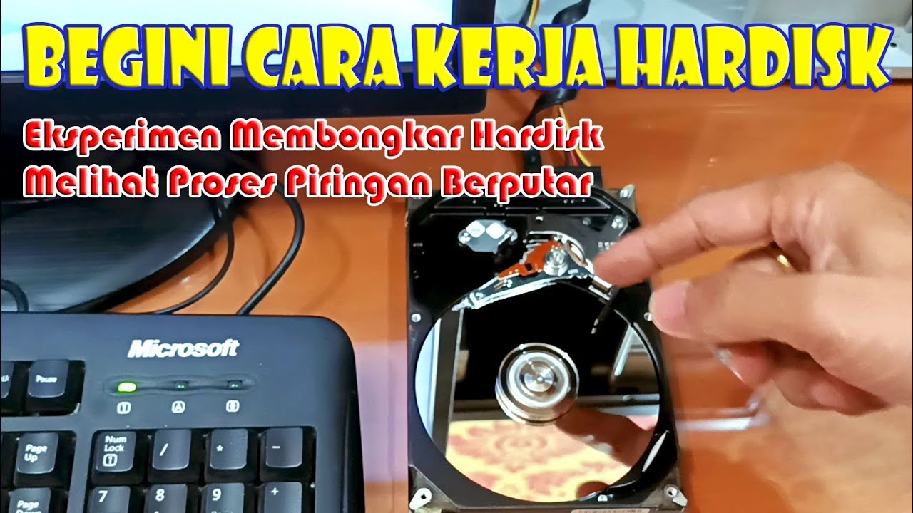 Ternyata Begini Cara Hardisk Bekerja || Piringan berputar sampai ...