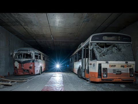 Exploring Abandoned Ghost Bus Tunnel Deep Underground - YouTube