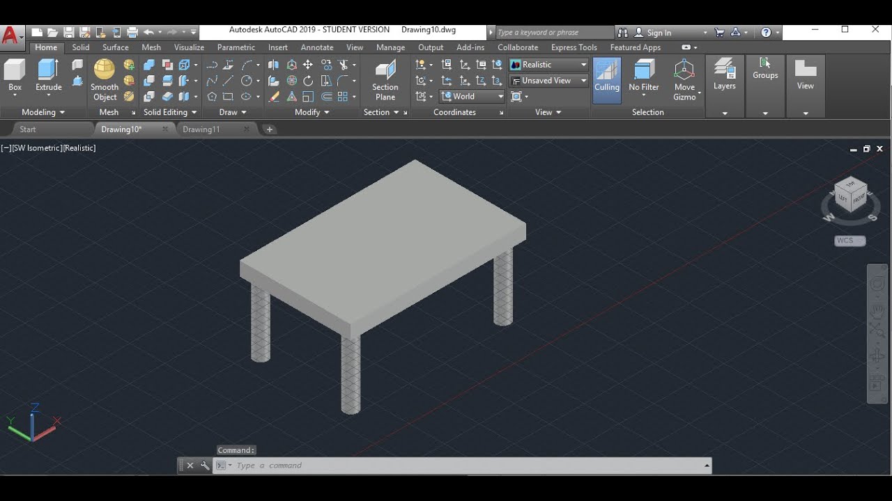How To Make 3D Table In AutoCAD YouTube how-to-make-3d-table-in-autocad-youtube