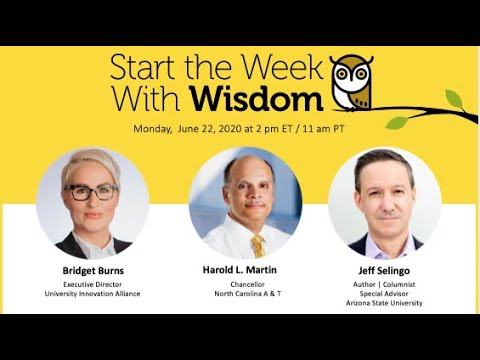 Weekly Wisdom interview with North Carolina A & T Chancellor Harold L ...