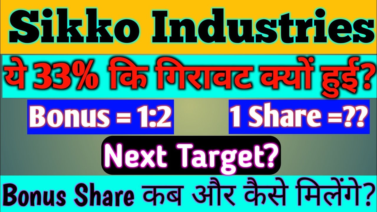sikko industries share latest news | sikko industries share | sikko ...