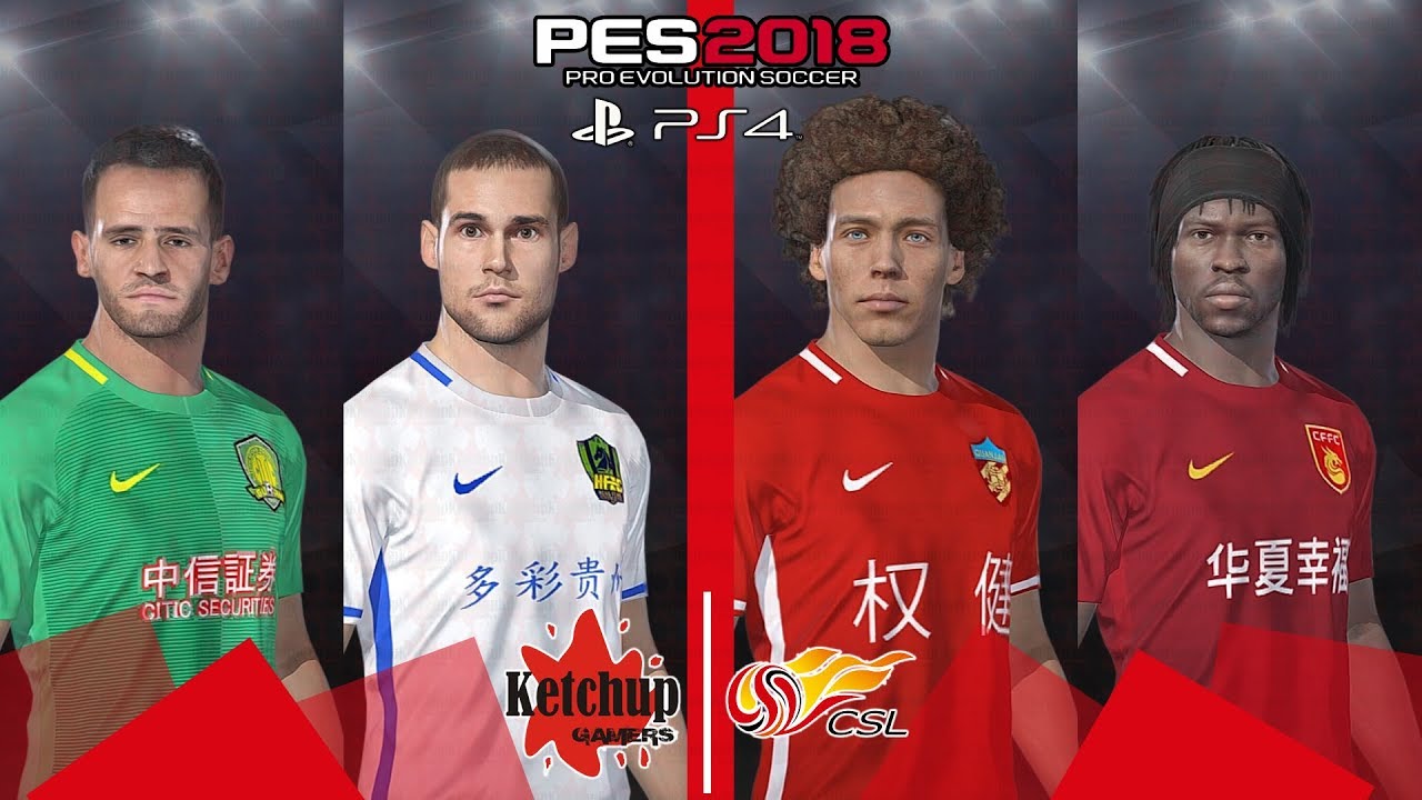 Chinese Super League PES 2018 (中国超级联赛) - PS4 by Ketchup Gamers - YouTube