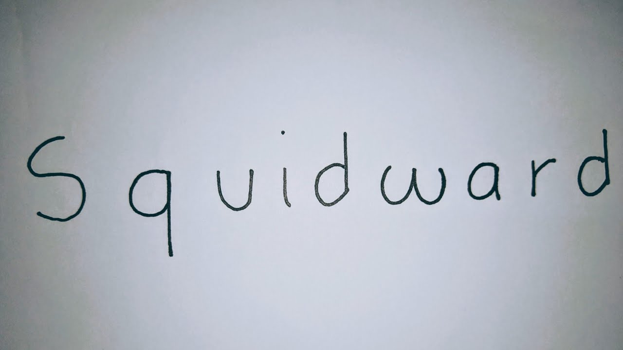 HOW TO TURN WORD SQUIDWARD INTO DRAWING #SpongeBob #Squidward - YouTube