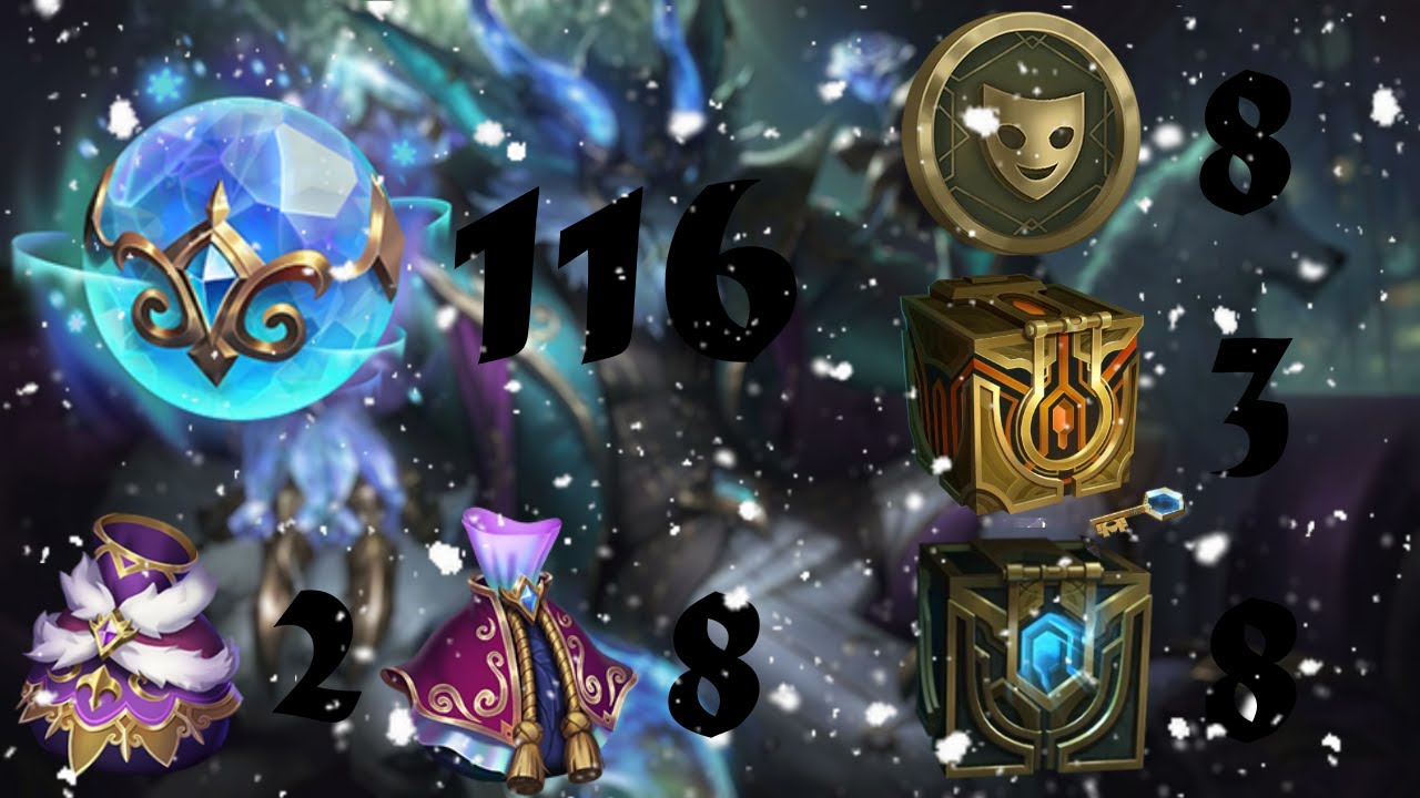 Winter Blessed Orbs, Random Skin Shards, Bags, Chests and many rerolls ...