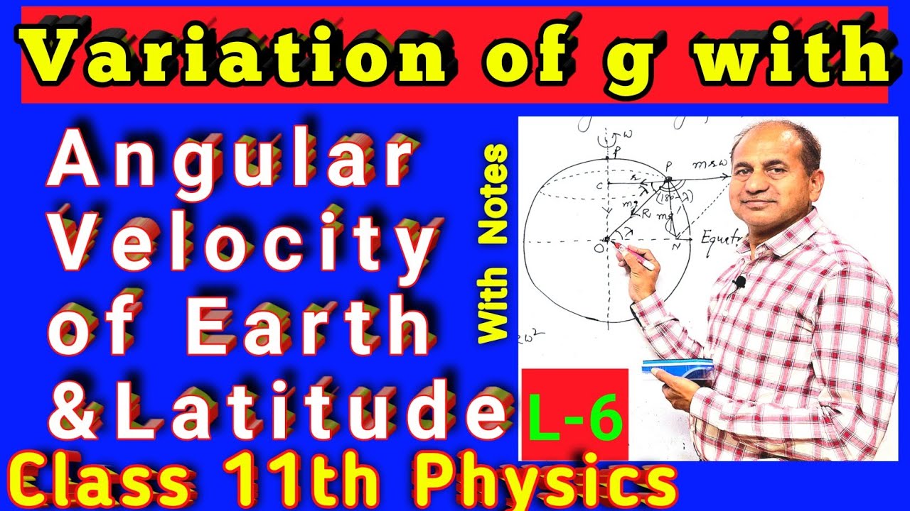 Variation of g with Angular Velocity Class 11|| Variation of g with ...