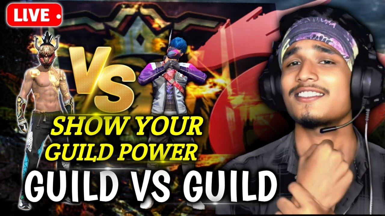 DREAMER IS LIVE ... GUILD VS GUILD 🖐️ ... #freefire #dreamerfflive - YouTube