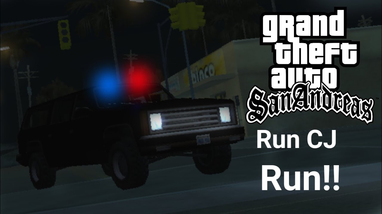 RUN CJ RUN!!! (Gta San Andreas) 6 stars police chase - YouTube