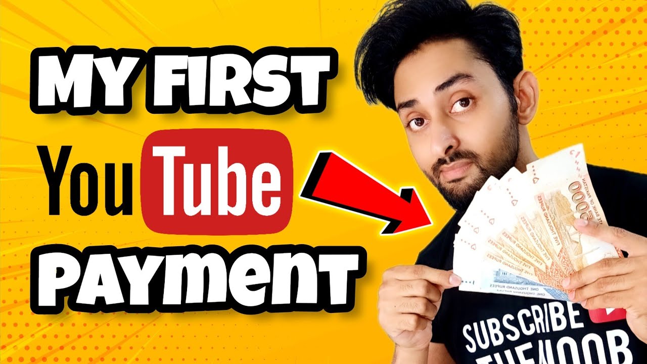 MY 1ST YOUTUBE PAYMENT | THE NOOB - YouTube