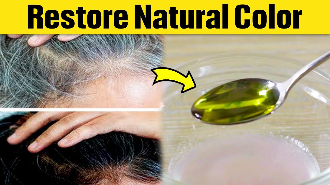 Only 3 ingredients to eliminate gray hair and restore the natural color ...