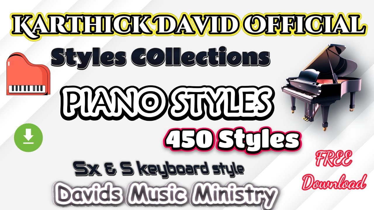 Piano Styles | Normal style | Davids music Ministry | S & SX Keyboards ...
