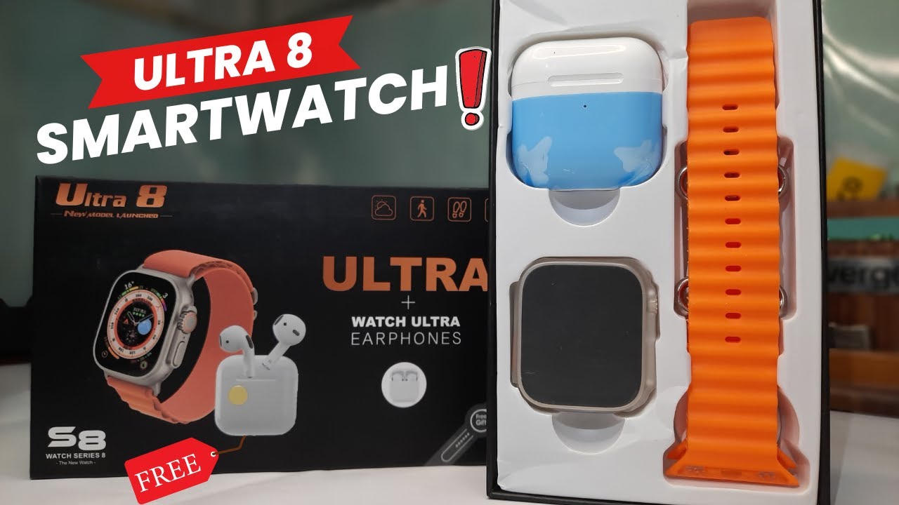 Ultra 8 Smart Watch | S8 Ultra smartwatch with Free Airpods🔥 - YouTube