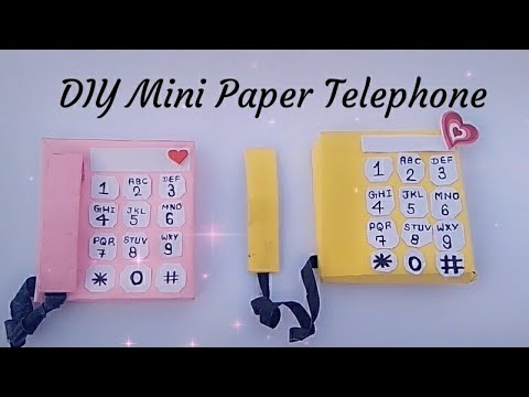 How to make Paper Telephone || DIY Miniature Telephone || Let's Be ...