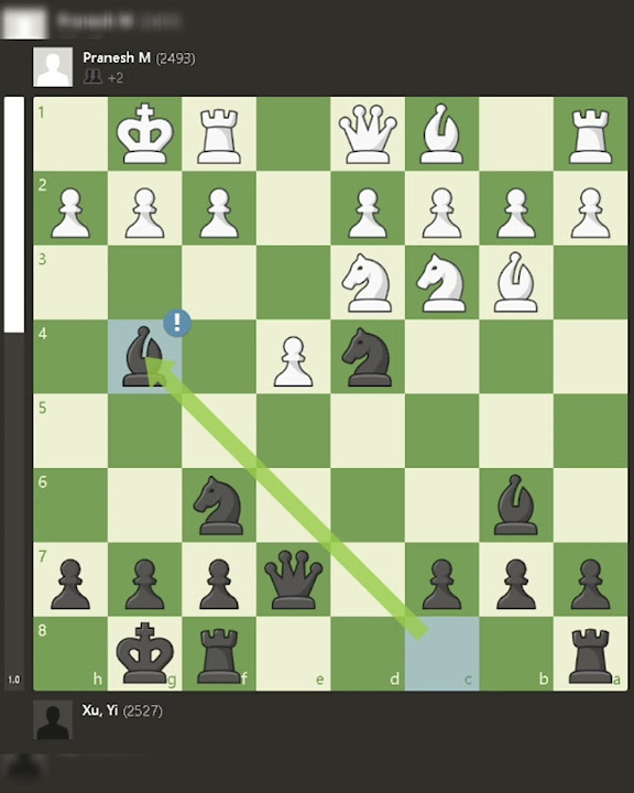 5 Brilliant Chess Moves in ONE Game!! | Pranesh M vs Xu Yi 2023 #brilliant #bakamitai #chessmeme ...