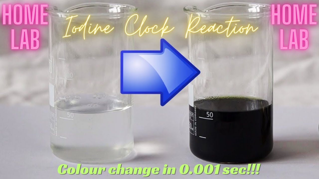 Iodine Clock Reaction - one of the best experiments in my life!!! - YouTube