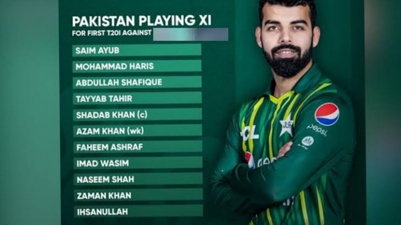 Pakistan Playing 11 Today Match vs New Zealand 2023//Pakistan 1st 20 ...