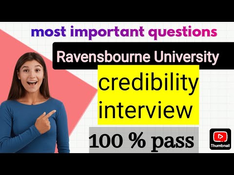 Ravensbourne University credibility interview questions uk university interview questions - YouTube