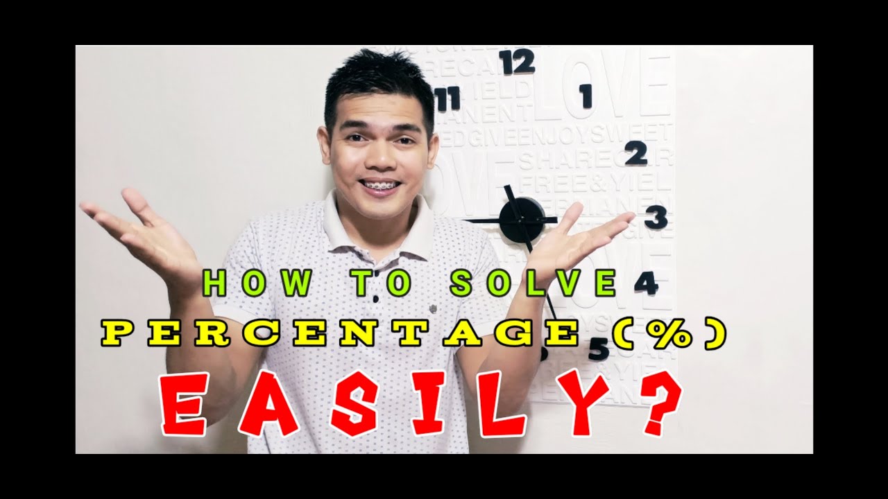How To Solve Percentage Problems Easily YouTube How To Solve Percentage Problems Easily YouTube