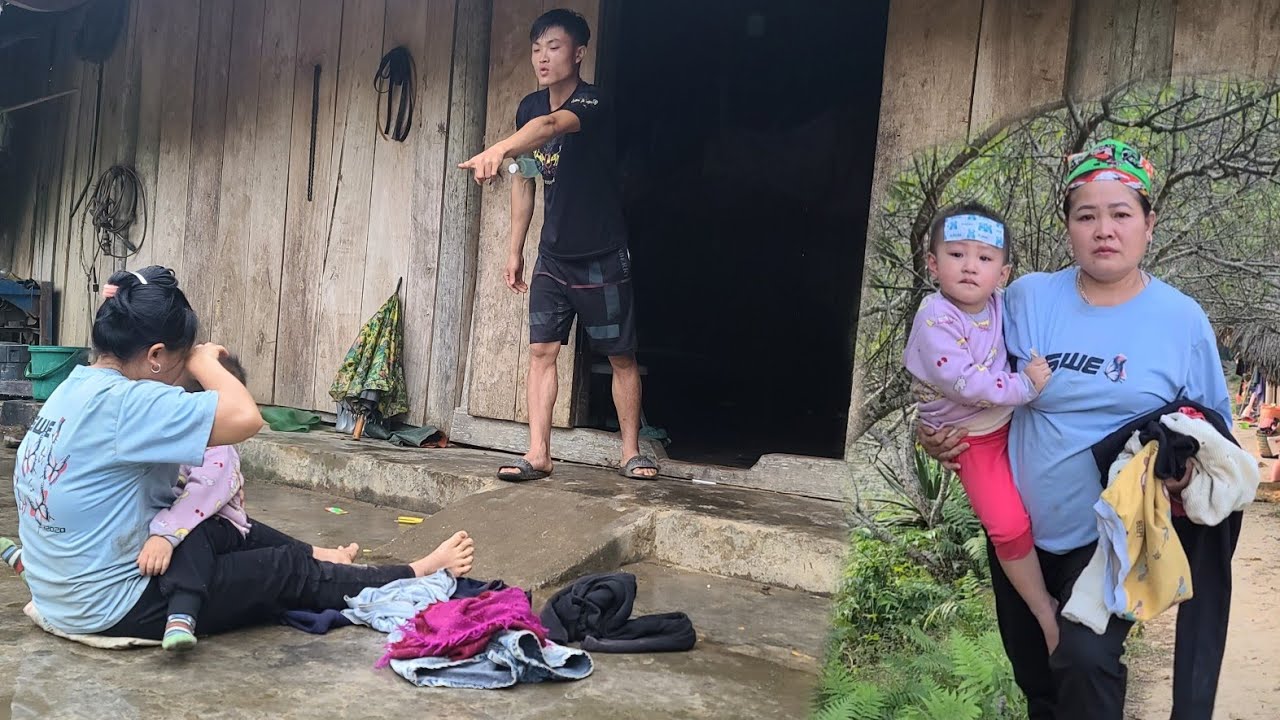 The drunk, unfilial son chased his old mother and young grandchild out ...