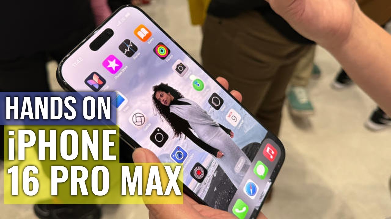 iPhone 16 Pro Max Hands on: Bigger and Better! - YouTube