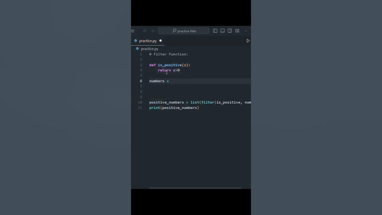 Filter Function Python Pythonprogrammingcodinglearnpython Pythonforbeginners Youtube