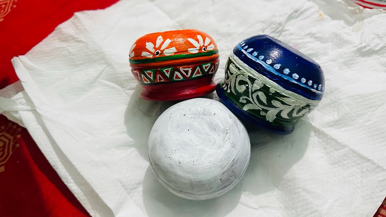 Easy Pot painting | DIY Pot Painting Ideas | matir hari painting - YouTube