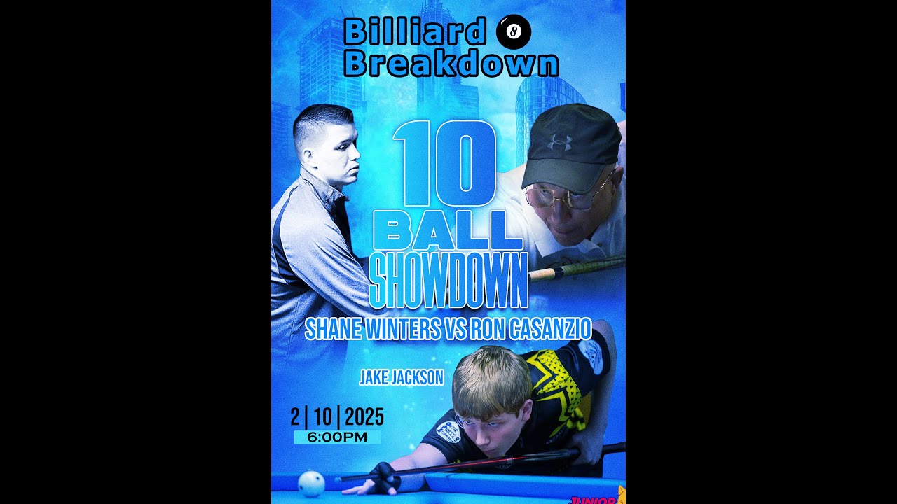 #23 In The U.S. SHANE WINTERS VS RON CASANZIO Race To 15 In 10 Ball ...