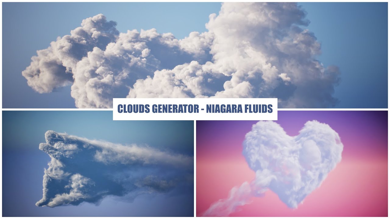 Clouds Generator - Niagara Fluids | Unreal Engine 5.3+ - YouTube