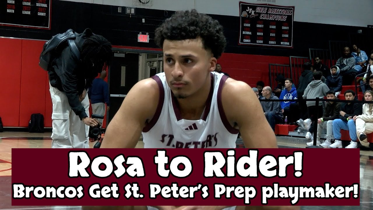 Richie Rosa | St. Peters Prep | Commits to Rider! - YouTube