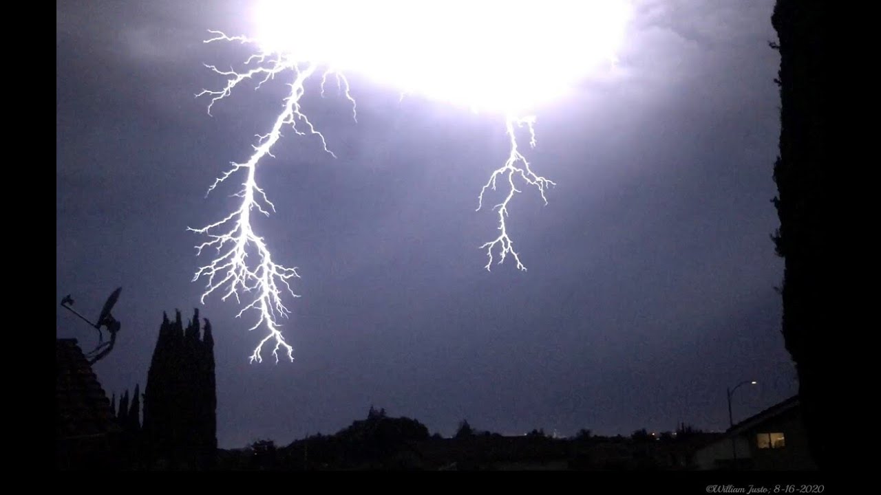 A Predawn Prolific Lightning Storm In San Jose, CA (8-16-2020) - YouTube