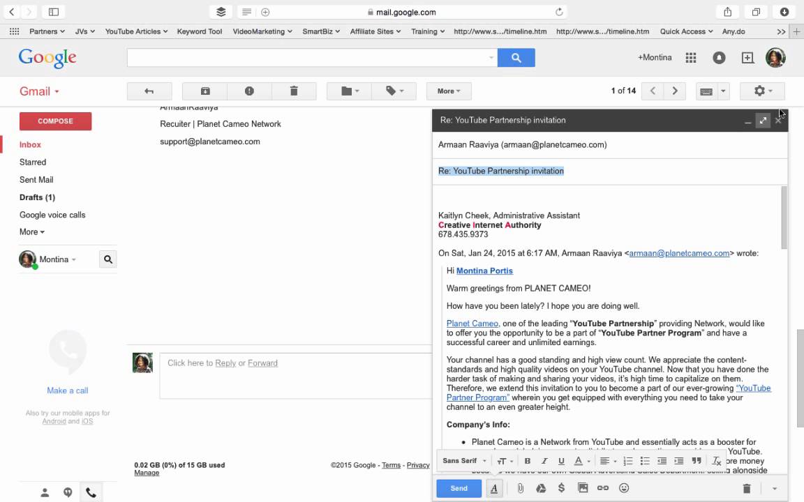 How to Edit the Subject Line in Gmail (2015) - YouTube