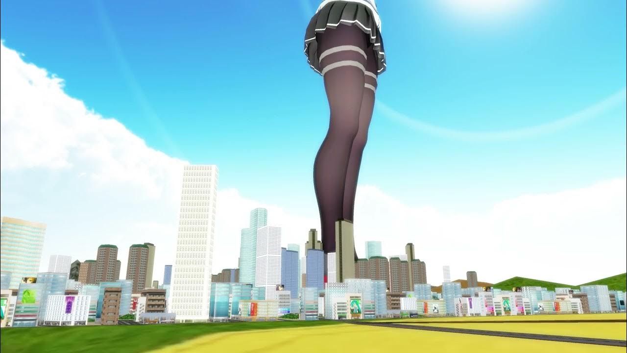 【mmd 巨大娘 Giantess】巨大化する浜風 Youtube
