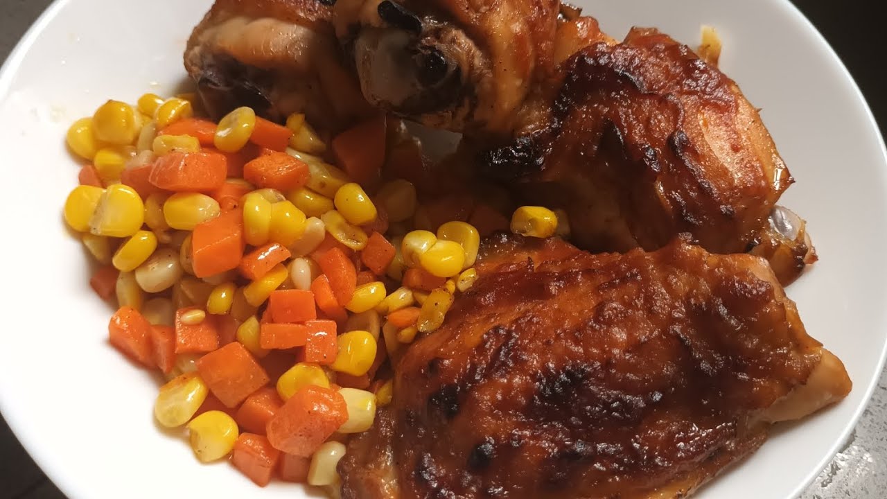 Delicious chicken thigh ang leg with pineapple syrup |Chicken recipe ...