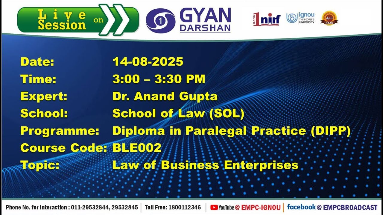 Law of Business Enterprises - YouTube