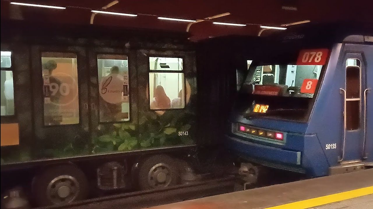 NS-93's en Estación Central. Línea 1 - YouTube