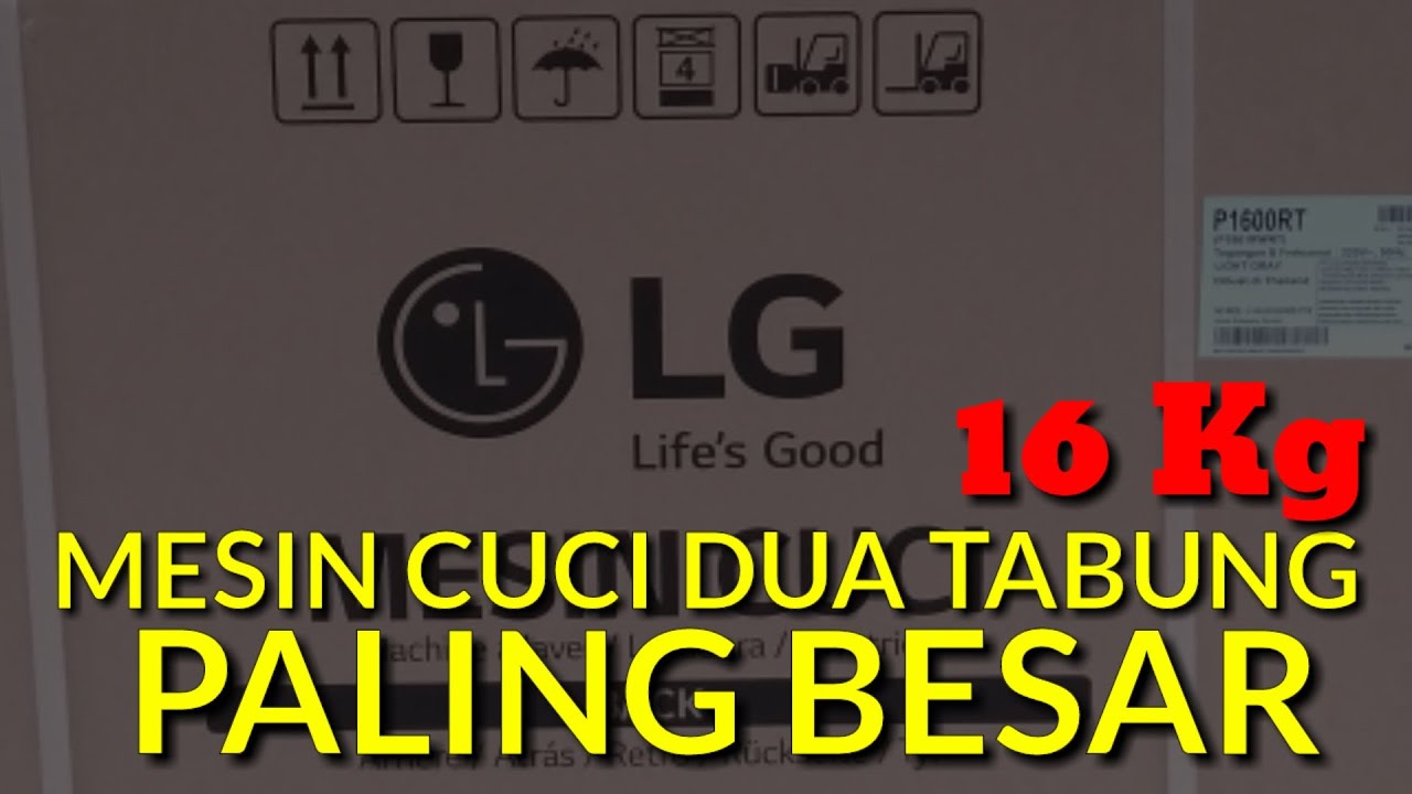 Review Mesin Cuci Dua Tabung LG P1600RT - YouTube