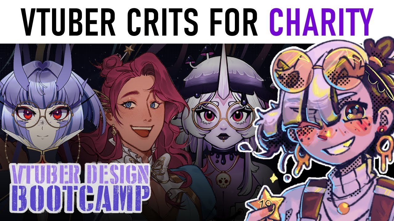 Critiquing Vtuber Designs for Charity 🧡 - YouTube